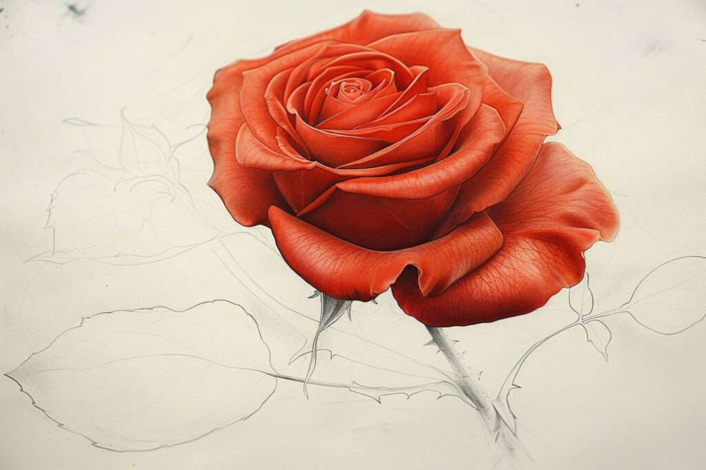 Dessiner une rose en quelques étapes simples : guide pratique